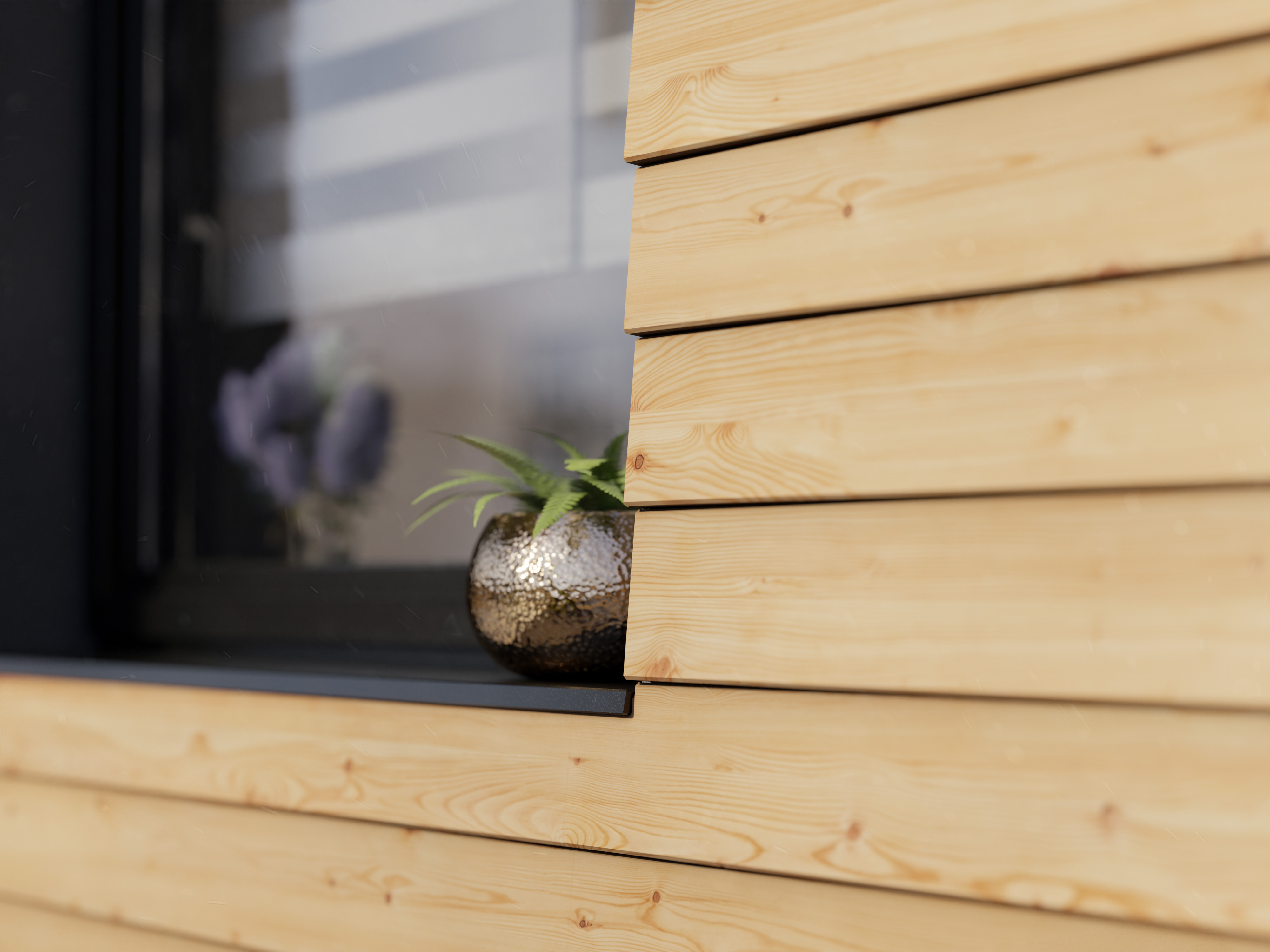 Fassade Keilspundprofil europäische Lärche | Holzfassaden | Fassadenverkleidung | Gartenbauten ...