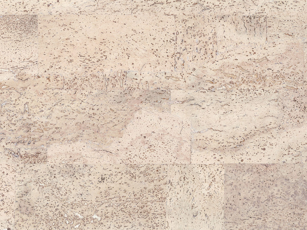 Kork Wandfliese DECODALLE Element rustic white mit PARAWAX-Oberfläche ...